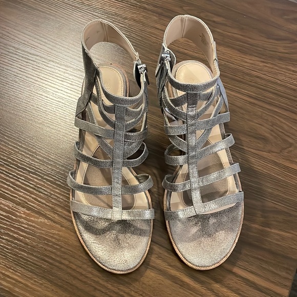 Isola | Shoes | Isola Strappy Metallic Sandals | Poshmark